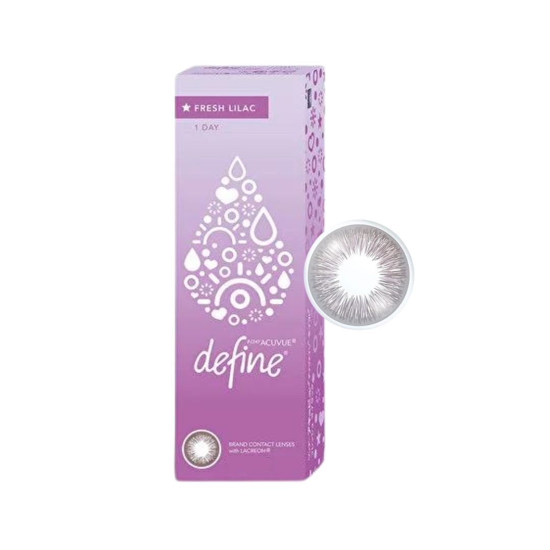 1-Day Acuvue Define - Fresh Lilac 10 Pack | Daily Contacts | GCC | souKare